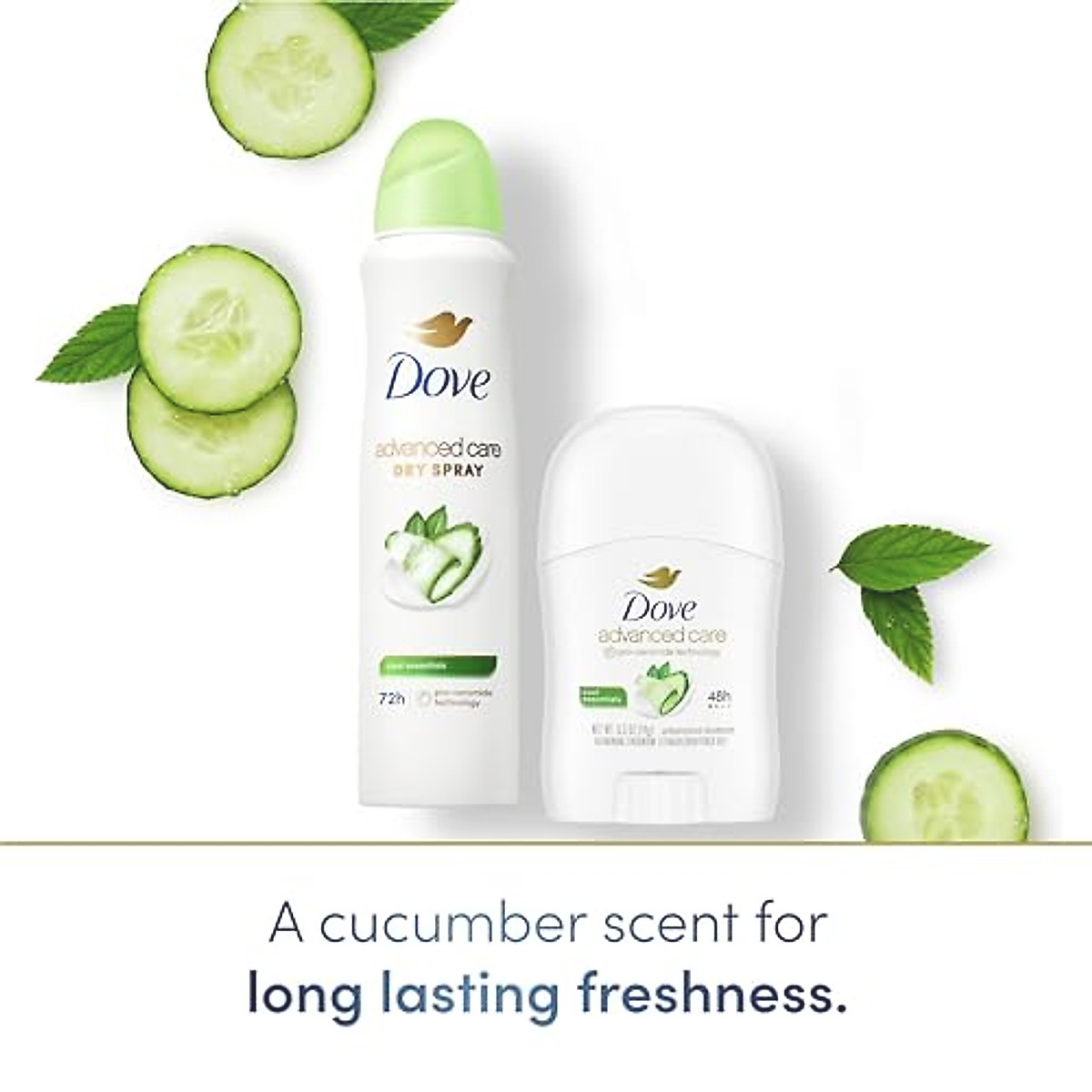 Dove Advanced Care Antiperspirant Deodorant Stick Cool Essentials 36 Ct for helping your skinbarrier repair after shaving 72h odor control and all-day sweatprotection with ProCeramide Technology 0.5oz