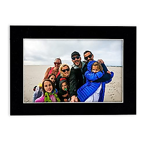 Pack of Ten Acid Free 16x20 Mats Bevel Cut for 13x15 Photos - Black Suede Precut Matboards With Backing Boards and Self Seal Photo Mat Bags For Pictures, Photos, Framing - 4-ply Thickness
