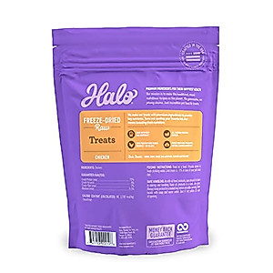 Halo 100% Chicken Breast Freeze-Dried Raw Treats, 2.2 oz.