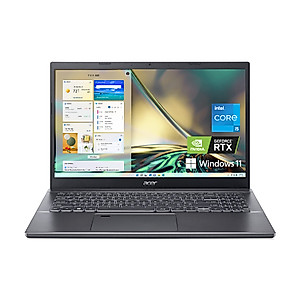 Acer Aspire 5 A515-57G-58R7 Slim Laptop | 15.6" Full HD IPS | Intel Core i5-1240P | NVIDIA GeForce RTX 2050 | 8GB DDR4 | 512GB SSD | Wi-Fi 6 | Thunderbolt 4 | Fingerprint Reader | Backlit KB | Win 11