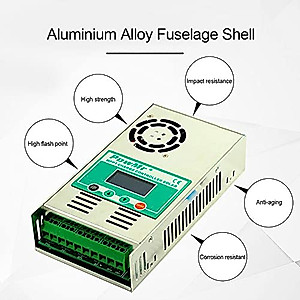 Kavolet MPPT-60A Solar Charge Controller with Fan, 12/24/36/48V Auto-Max DC150V Input, LCD Display, for Vented Sealed Gel Lithium Battery