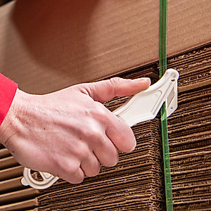 Klever Excel PLUS Wide Cut Safety Cutter, Carbon Steel Blade, Cuts Boxes, Film, Tape, and More, Utility Knife, Orange, 20/pk (PLS-400-30G)