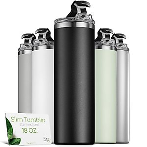 SIPX™ Triple-Insulated Tumblers - 18 Oz. Slim Modern Tumbler With Lid, insulated Cup Keeps Hot For 12 Hours, Stainless Steel Tumbler Made Of Sustainable Material, Coffee Travel Mug For Home & Office