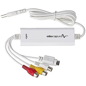 Elgato Video Capture – USB 2.0 Capture Card Device, Easy to Use, Convert Analog to Digital, with VHS VCR TV to DVD Adapter, for Mac, Windows or iPad