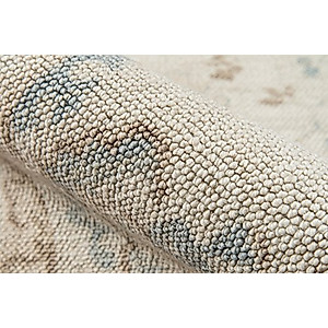 Momeni Anatolia Wool and Nylon Area Rug, 9'9" X 12'6", Beige