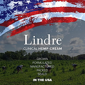 Lindre Regular Strength Hemp Cream for Dry to Very Dry, Sensitive Skin. Fragrance Free, Steroid Free, Dermatologist Tested. Original Formula, 1.7oz