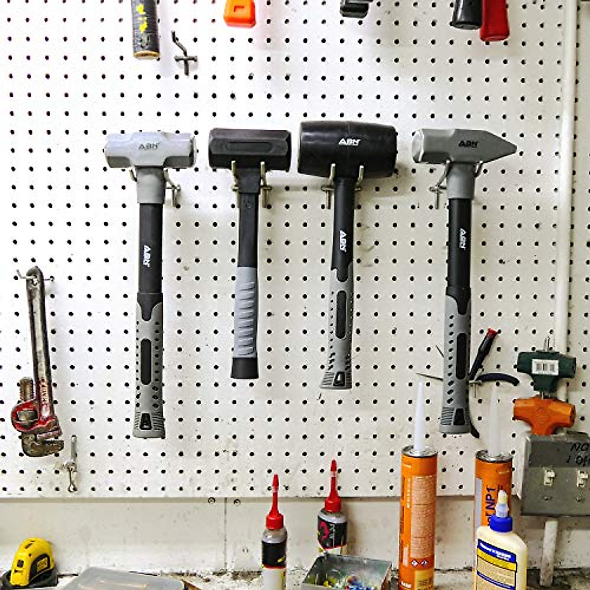 ABN 6 Piece Hammer Set - Forging Hammer Tool Set, Metal Working Tools and Equipment Pein and Sledge Hammer Styles