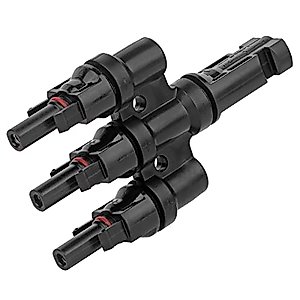 Solar Panel Connector 3 Way Branch MMMF/FFFM - DIY Mount Tool Solar Parallel Connector in Pair - 3 to 1 Solar Cable Connectors for Connection Between Solar Panels