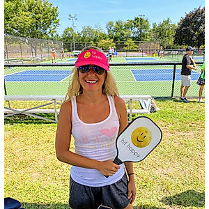 Hit Happy Pickleball Visor (Pink)