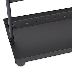 DII Home Traditions Z02013 Earring Organizing Wire Metal Jewelry Tower or Stand with Tray, 16.5" Tall, Black