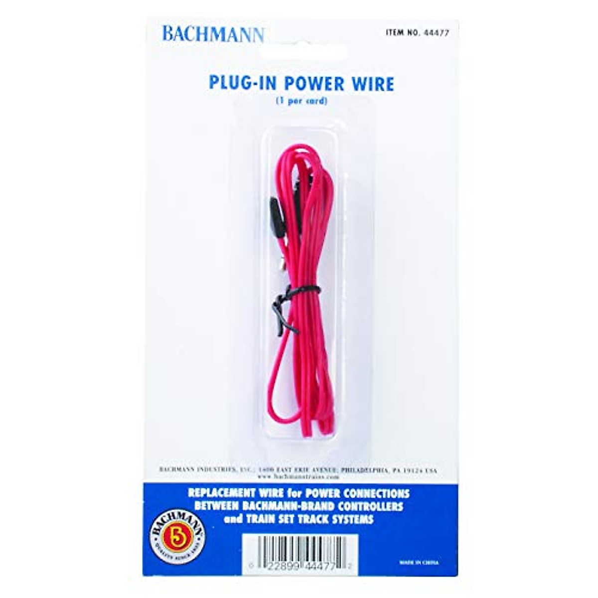 Bachmann Trains - Plug-in Power Wire - RED