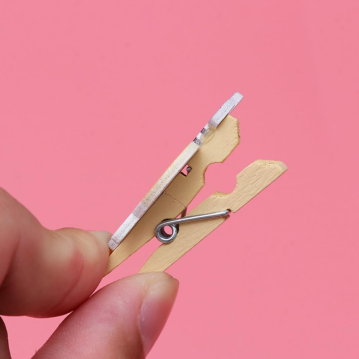 Amosfun 40 Pcs Animal Clothespins Wooden Craft Clips Scooter Accessories for Adults Wooden Clips Mini Wooden Clothespins Mini Clothespins Clothes Line Clips Photo Bamboo Cartoon