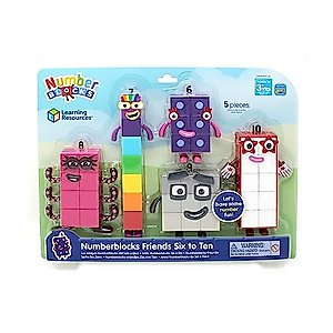 Learning Resources Numberblocks Friends Six to Ten, Play Figures, Official Collectible Figures for Kids Aged 3 and Up