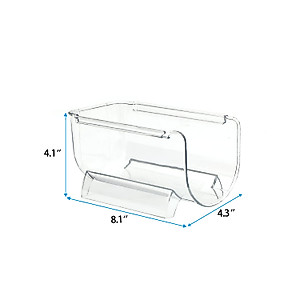 OKITCHEN Set of 2 Refrigerator Wine Rack, Cabinet Water Bottles Storage Organizer, Stackable Wine Rack for Kitchen Countertop Save Space, 1-Bottle 2 Packs