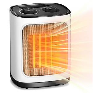 COWSAR Portable Space Heaters for Indoor Use 1500W Small Space Heater with Thermostat Personal Desk Heater for Office Bedroom