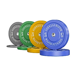MAJOR LUTIE Olympic Weight Plates for Weight Lifting and Strength Training, 230LB Adjustable Dumbbell, Standard Barbell (4 Pairs)