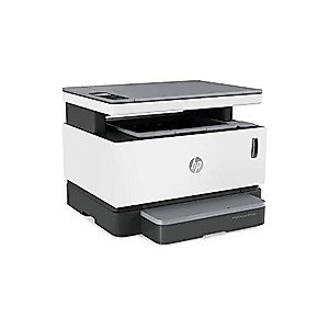 HP Neverstop Laser MFP 1202w Wireless Monochrome All-in-One Printer with cartridge-free toner tank, comes with up to 5,000 pages of toner in the box (5HG92A)