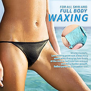 Brazilian & Bikini Wax Kit - Hard Wax for Easy Hair Removal, Suitable for Sensitive Skin, Microwave-Ready