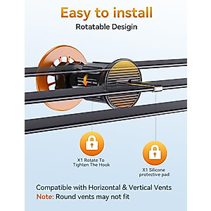 Sansaba for MagSafe Car Mount - [20 Strong Magnets] Magnetic Car Phone Mount Air Vent Cell Phone Holder Clip, Universal iPhone Car Holder Fit iPhone 15 Pro Plus Max 14 13 12 MagSafe (Orange)