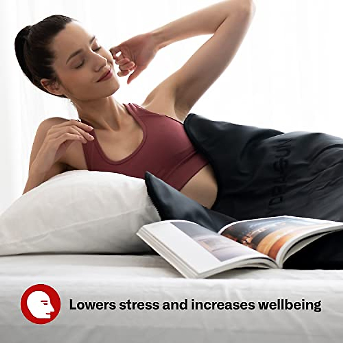 HYDRAGUN HeatPod Infrared Sauna Blanket for Well-Being and Detox - Relax Your Body & Mind - Personal Sauna, Portable Sauna for Home, At Home Sauna Bag, EMF Blanket, Calming Heat Sauna Wrap Full Body