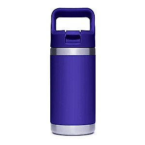 Straw Cap for YETI Rambler Bottle and RTIC Bottle, Straw Lid with 2 Straws and 2 Brushes (Offshore Blue)