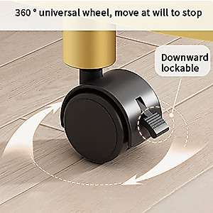 FAXIOAWA Metal Coat Rack Stand With Basket Garment Rail With 360° Wheel 4 Side Hooks Clothes Rack For Hall, Entryway, Bathroom And Living Room (Color : Pink, Size : 100cm)