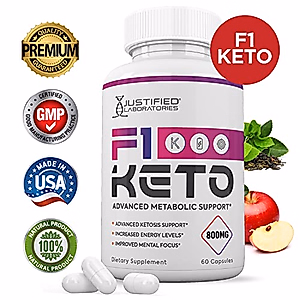 (3 Pack) F1 Keto Pills 800MG Includes goBHB Exogenous Ketones Advanced Ketosis Support for Men Women 180 Capsules
