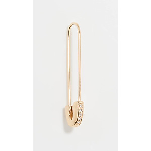 Zoe Chicco Women's Hardware Safety Pin Earring, Yellow Gold, One Size