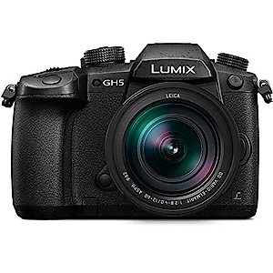 Panasonic LUMIX GH5 20.3MP 4K Mirrorless Digital Camera 12-60mm f2.8-4.0 ASPH Leica Lens (Renewed)