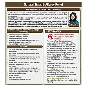 NeilMed Sinus Rinse Kit with Xylitol, 50 Count (Pack of 1)