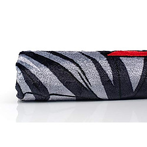 JUST FUNKY Naruto Kakashi Hatake Anime Fleece Throw Blanket | Naruto Blanket Kakashi Sensei Soft Blankets and Throws | Official Naruto Throw Blanket | Measures 60 x 45 Inches