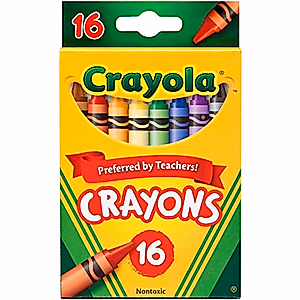 Crayola Crayons, 16 Count Pack, Assorted Colors, Art Supplies for Kids, Ages 4 & Up