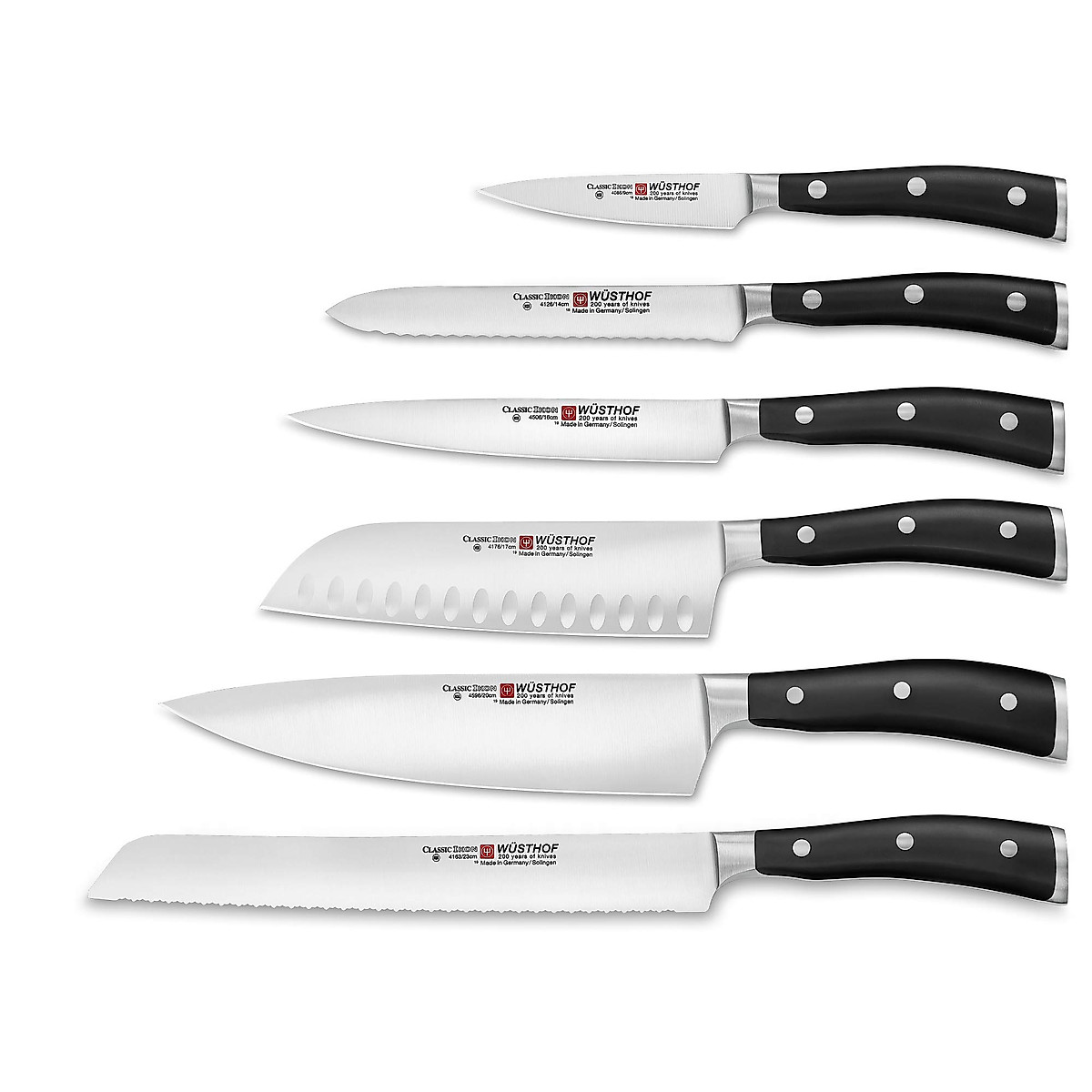 Wüsthof Classic Ikon Knife Block Set - 7 pcs - Black