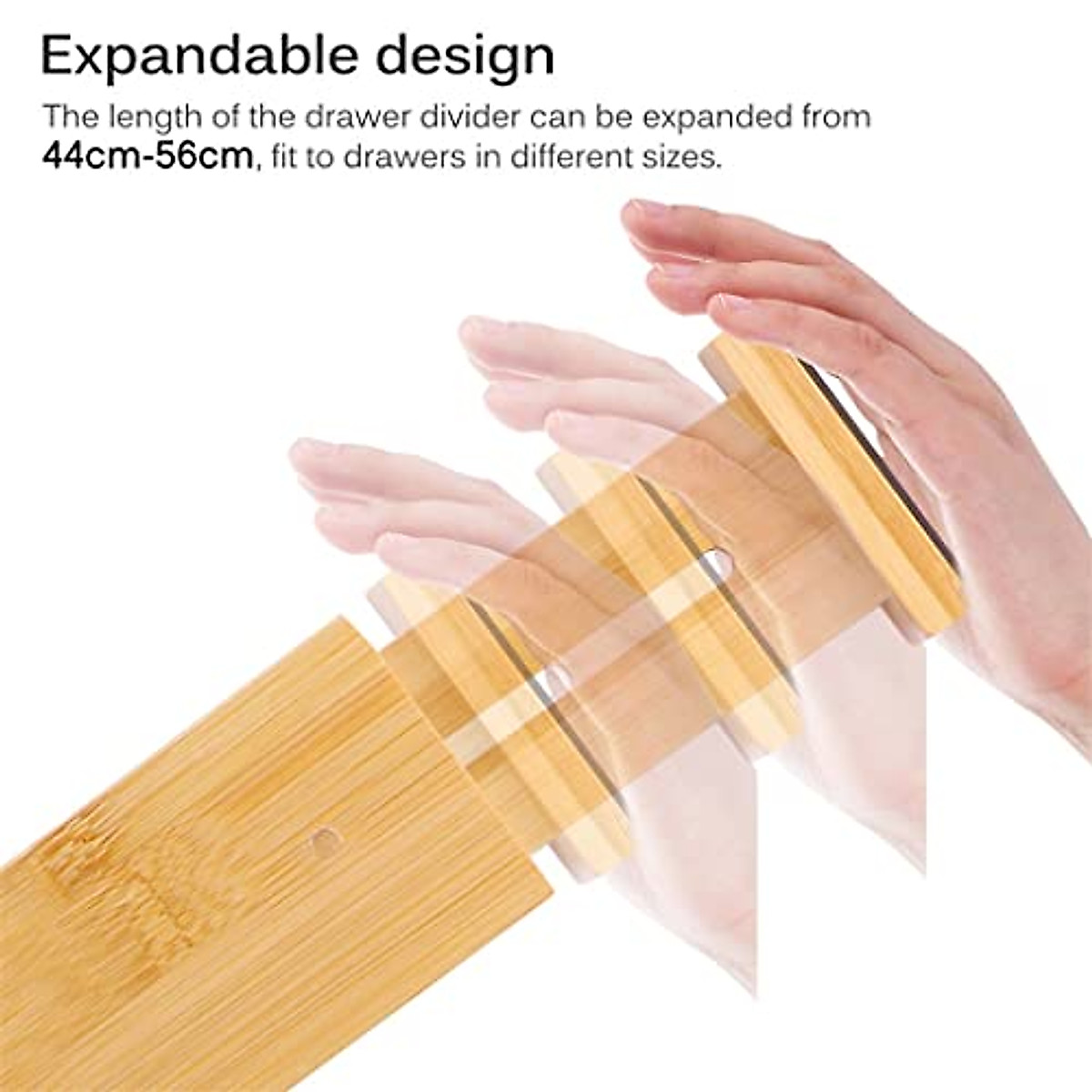 TJLSS 4Pcs Kitchen Home Partition Board Organization Retractable Stretch Adjustable Free Separation Office Drawer Dividers DIY Storage