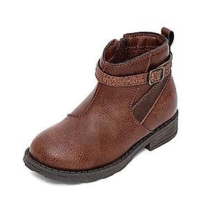 Simple Joys by Carter's Girls Darcy Fashion Boot, Brown, 12 Little Kid