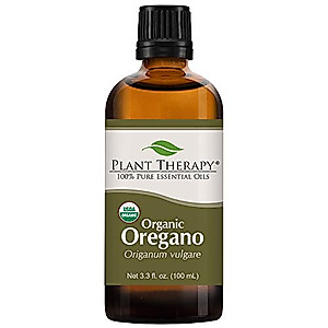 Plant Therapy Organic Oregano Essential Oil 100% Pure, USDA Certified Organic, Undiluted, Natural Aromatherapy, Therapeutic Grade 100 mL (3.3 oz)