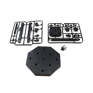 MY MIRONEY 2Pcs Black Action Base Action Figure Stand Display Stand 1/100