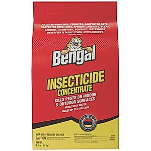 Bengal Insecticide Concentrate, Indoor and Outdoor Insect Killer, Makes 2 Gallons, 2 Oz. Liquid Concentrate