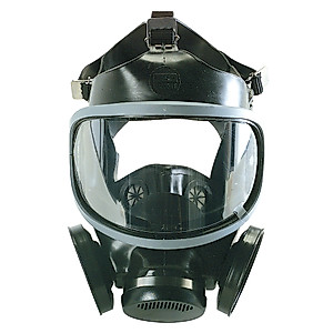 MSA 471298 Hycar Rubber Ultra-Twin Full-Facepiece Respirator, Small