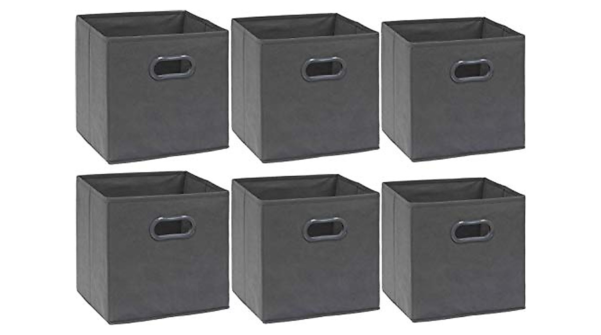 SimpleHouseware Foldable Cube Storage Bins – 6 Pack for Easy Organization
