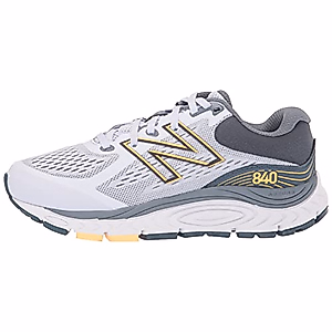 New Balance Women's 840 V5 Running Shoe, Silent Grey/Light Mango, 8 Wide