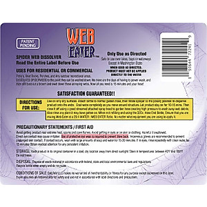 WEB EATER 1 Gal Refill | Spider Pest Control | Web Dissolver | Spider Deterrent
