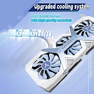 Docooler RTX 4060 Ti 8G GDDR6 Graphics Card for Gaming PC Powerful Cooling System Intelligent Fan Control High Core Frequency Multi-Interface Support High-Temperature Resistant Solid Capacitors