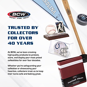 BCW Supplies Baseball 3" Album - Burgundy | Premium Durable Binder for 90 Baseball Cards Heavy-Duty D-Ring, Lasting Durability, and Classic Display | Ideal for Collectors, Storage, and Card Protection