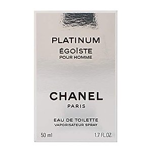 Egoiste Platinum by Chanel for Men, Eau De Toilette Spray, 1.7 Ounce