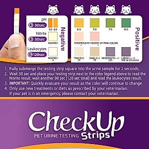 Kit4Cat Litter & Test UTI Bundle - Kit4Cat Hydrophobic Litter with CheckUp 3 Parameters UTI Testing Strips x 50