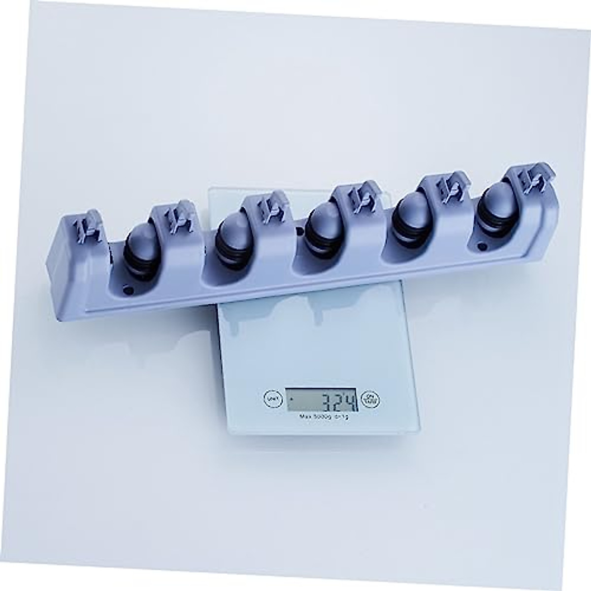 ABOOFAN Organizer Wall Mounted Hanger Mop Clip Mop Rack Storage Storage Rack Mop Clip Mop Hanging Storage Mop Mounted Shelves for Storage Multi-Purpose Holder Hook Tool Blue