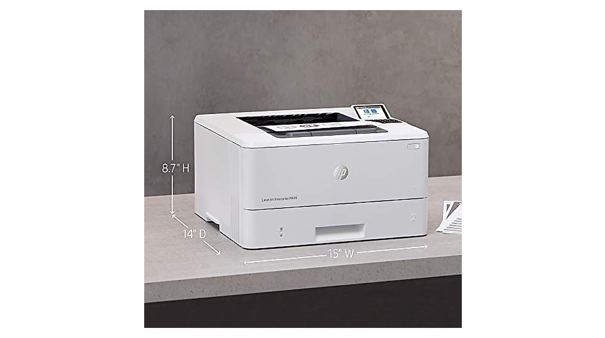 HP LaserJet Enterprise M406dn Monochrome Printer - Fast & Secure