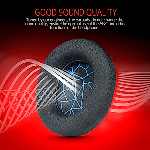 Krone Kalpasmos Professional Arctis 7 Ear Cushion - Blue Breathable Fabric Replacement Earpads for SteelSeries Arctis 1/Pro/3/5/7/7+/7p/7X/9, Prime All Models Wireless Headset
