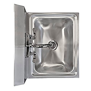 AmGood Wall Mounted Hand Sink with Gooseneck Faucet | 17" x 15"